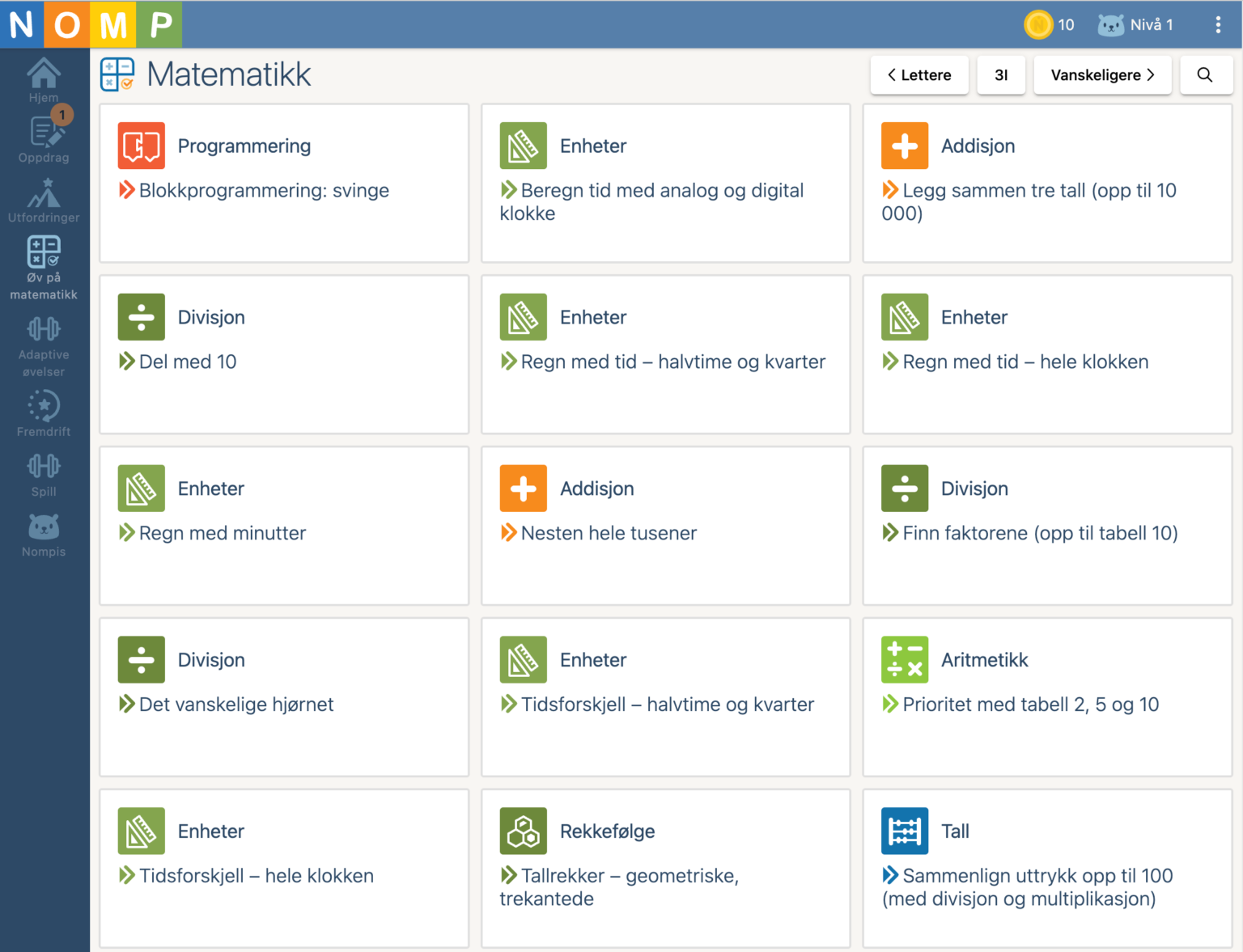 Matteprogrammet NOMP for grunnskolen nå på norsk | Samtext